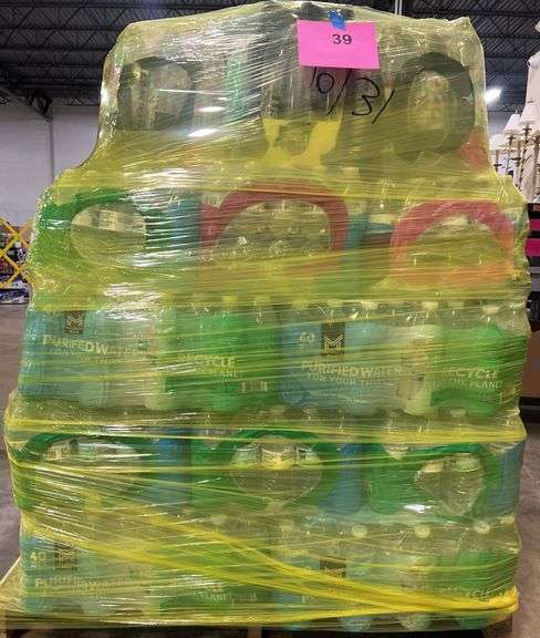 APPROX 40 PACKS OF ASSORTED BOTTLED WATER - Earl's Auction Company