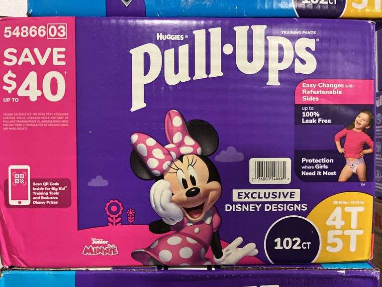 (3) BOXES OF HUGGIES PULL UPS DIAPERS - SIZE 4T/5T - Earl's Auction Company