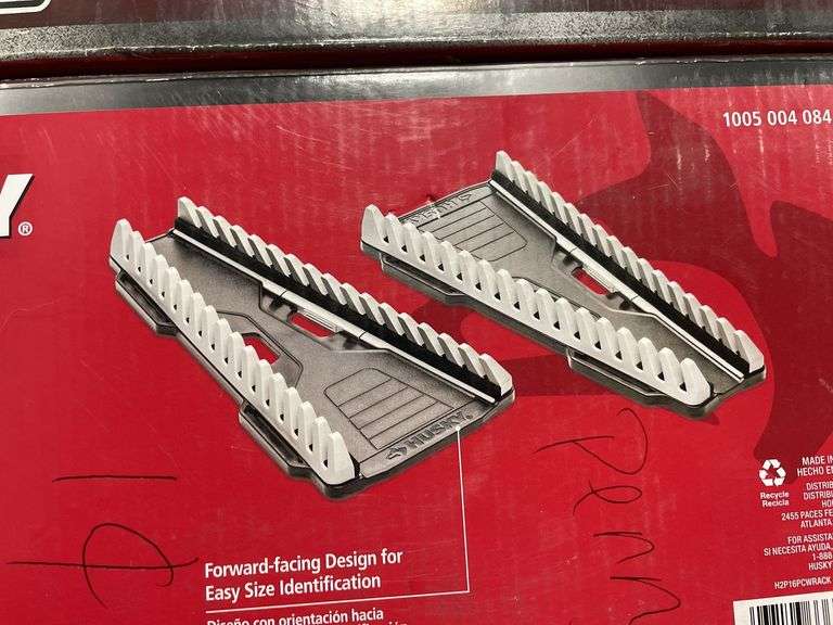 (3) HUSKY WRENCH RACK SETS IN BOX - Earl's Auction Company