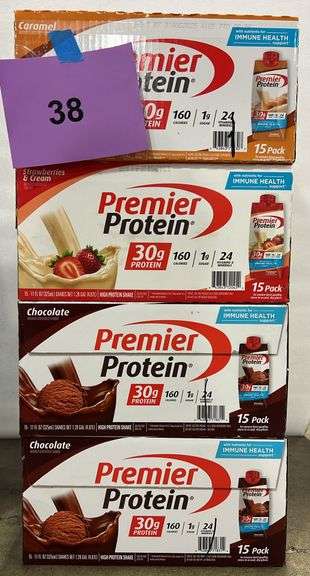 (4) BOXES OF PREMIER PROTEIN SHAKES - Earl's Auction Company