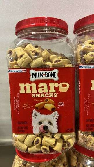(6) JARS OF MILK BONE DOG TREATS - Earl's Auction Company