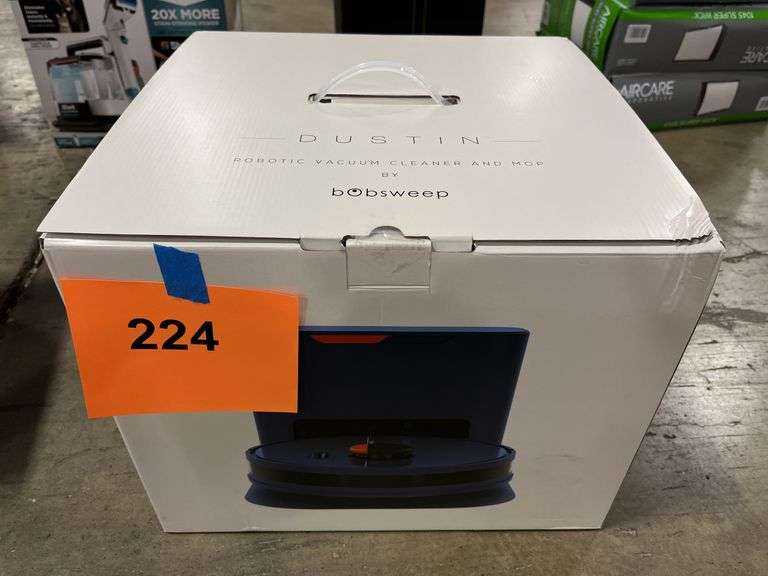 BOBSWEEP DUSTIN ROBOT VACUUM IN BOX - NAVY - Earl's Auction Company