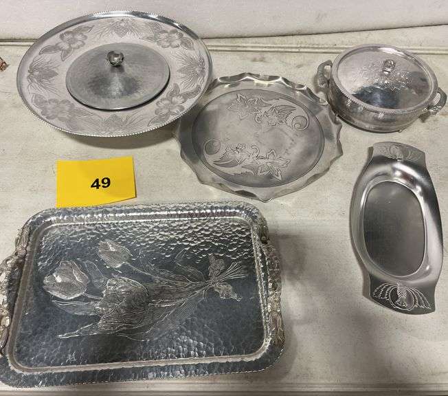 5PC METAL SERVEWARE SET - RODNEY KENT, KENSINGTON & MORE - Earl's ...