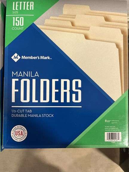 (6) BOXES OF MANILA FOLDERS - Earl's Auction Company