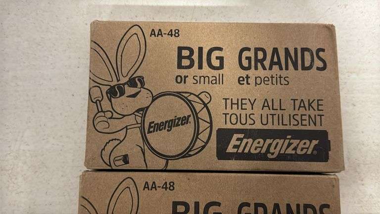 (3) BOXES OF ENERGIZER BATTERIES - AA & AAA (48 BATTERIES PER BOX ...