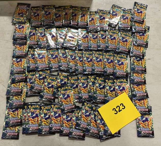 (70) OPENED POKEMON CROWN ZENITH BOOSTER PACKS - Earl's Auction Company