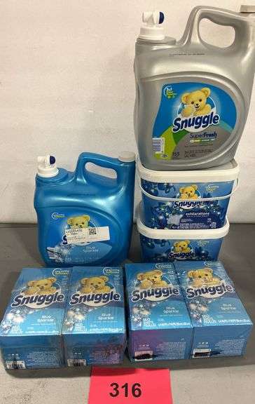 6PC SNUGGLE LAUNDRY LOT - SOFTENER, SCENT PACS & DRYER SHEETS - Earl's Auction Company
