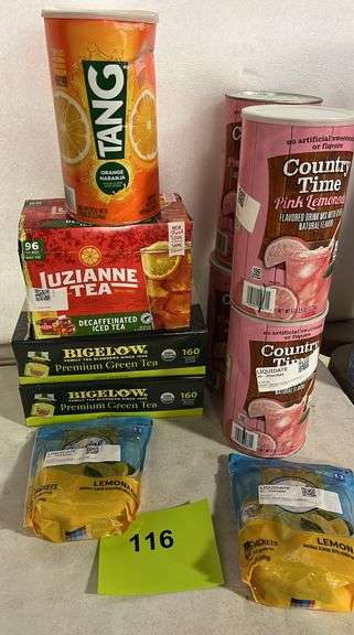 MISC LOT OF DRINK MIX ITEMS - SEE PHOTOS - Earl's Auction Company