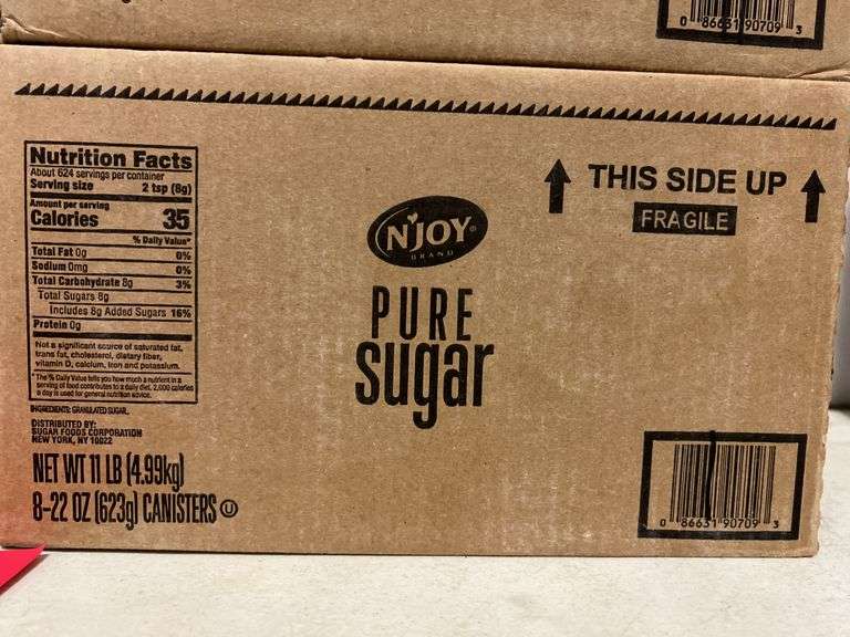 (4) BOXES OF NJOY PURE SUGAR - Earl's Auction Company