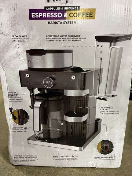 NINJA ESPRESSO & COFFEE BARISTA SYSTEM IN BOX - Earl's Auction Company