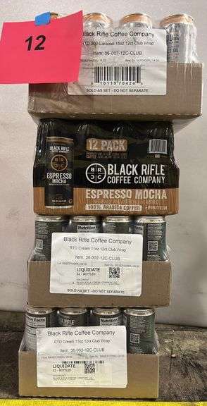 (4) PACKS OF BLACK RIFLE COFFEE - Earl's Auction Company