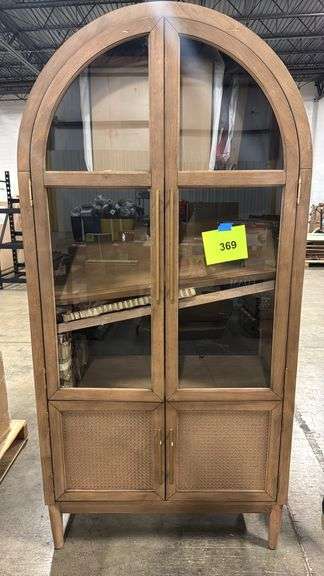 ENZO COLLECTION CABINET - NATURAL - Earl's Auction Company