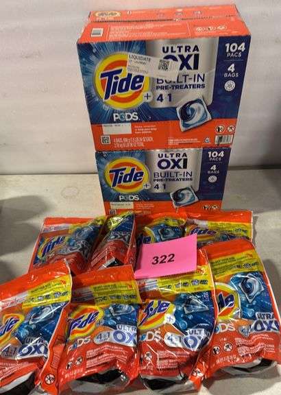 10PC LOT OF TIDE PODS - SEE PHOTOS - Earl's Auction Company