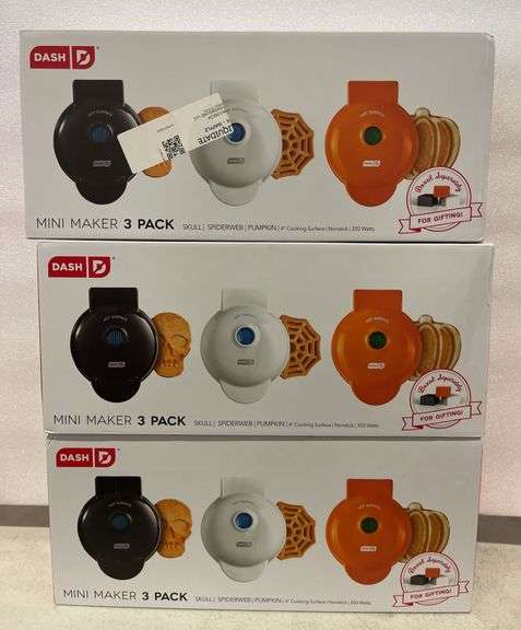 (3) DASH MINI MAKERS IN BOX - Earl's Auction Company