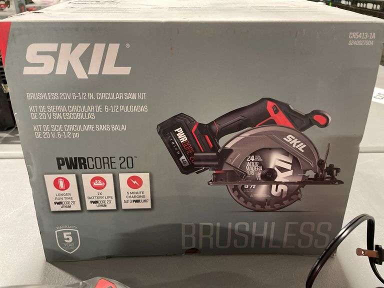 SKIL 20V 6-1/2" CIRCULAR SAW KIT W/ BOX - Earl's Auction Company