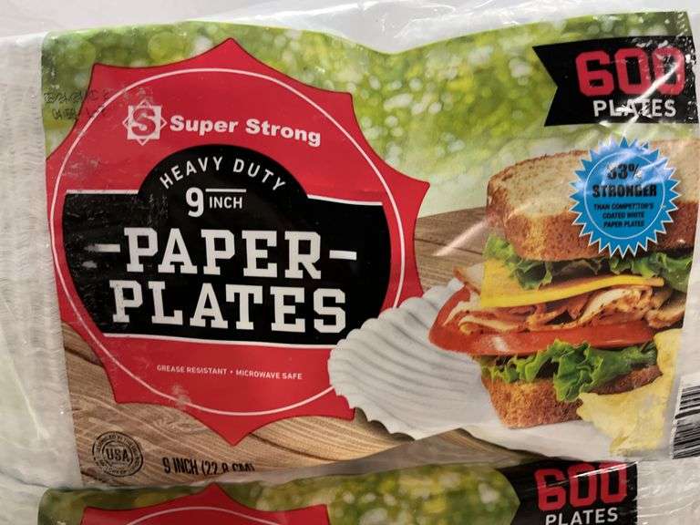 (5) PACKS OF PAPER PLATES - Earl's Auction Company