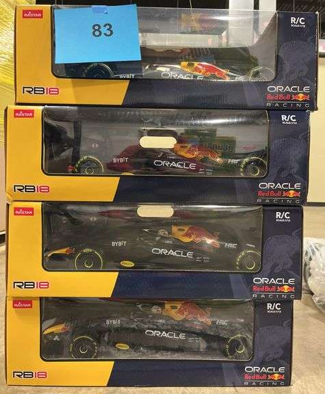 (4) RASTAR ORACLE RACING RB18 R/C CARS - Earl's Auction Company
