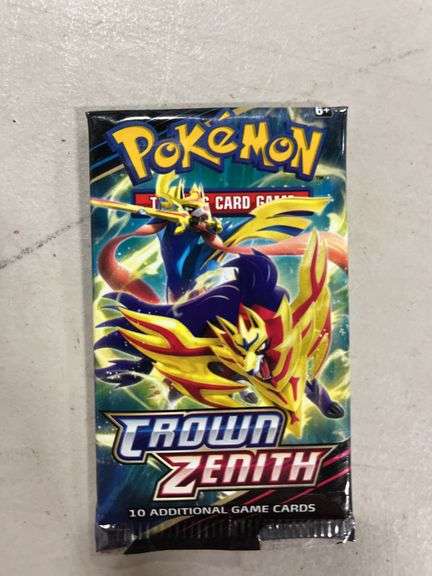 (70) OPENED POKEMON CROWN ZENITH BOOSTER PACKS - Earl's Auction Company