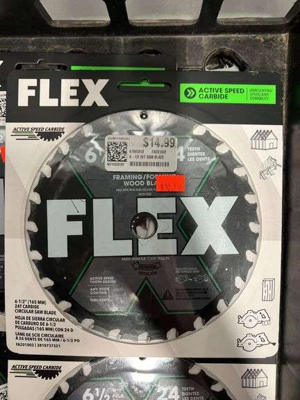 (9) FLEX CIRCULAR SAW BLADES - Earl's Auction Company