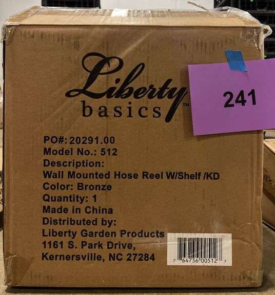 LIBERTY BASICS WALL MOUNTED HOSE REEL IN BOX - BRONZE - Earl's Auction Company