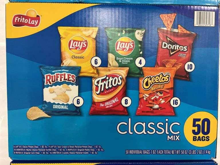 (4) BOXES OF FRITO LAY CLASSIC SNACK MIX - Earl's Auction Company