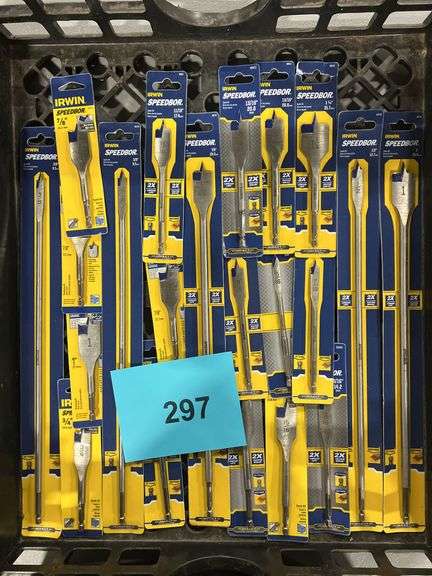 MISC LOT OF IRWIN SPEEDBOR SPADE BITS - Earl's Auction Company
