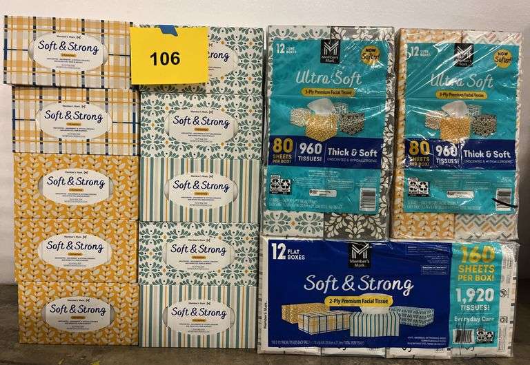 (3) PACKS OF FACIAL TISSUES & (30) BOXES - Earl's Auction Company