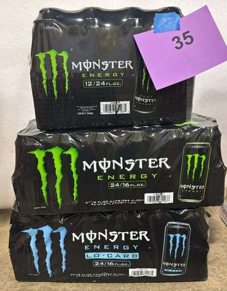 (3) PACKS OF MONSTER ENERGY DRINKS - Earl's Auction Company