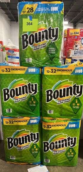 (5) PACKS OF BOUNTY PAPER TOWELS - Earl's Auction Company