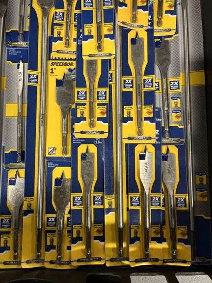 MISC LOT OF IRWIN SPEEDBOR SPADE BITS - Earl's Auction Company
