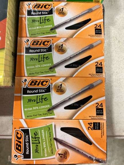 7PC OFFICE LOT - WRITING PADS, SCOTCH TAPE & BIC PENS - Earl's Auction ...