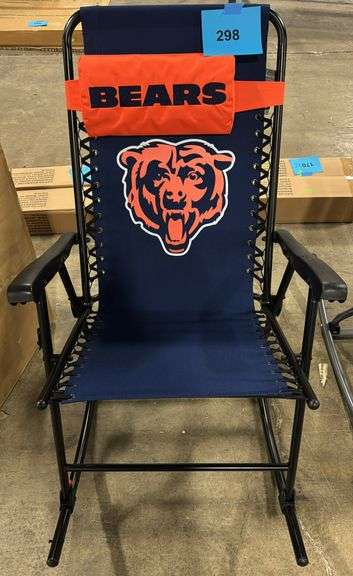 CHICAGO BEARS PORTABLE ROCKING CHAIR - Earl's Auction Company