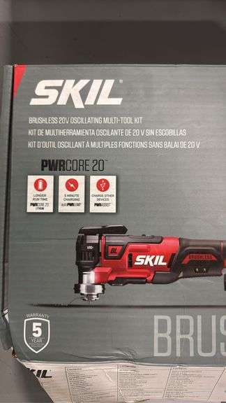SKIL 20V OSCILATING MULTI TOOL KIT IN BOX - Earl's Auction Company