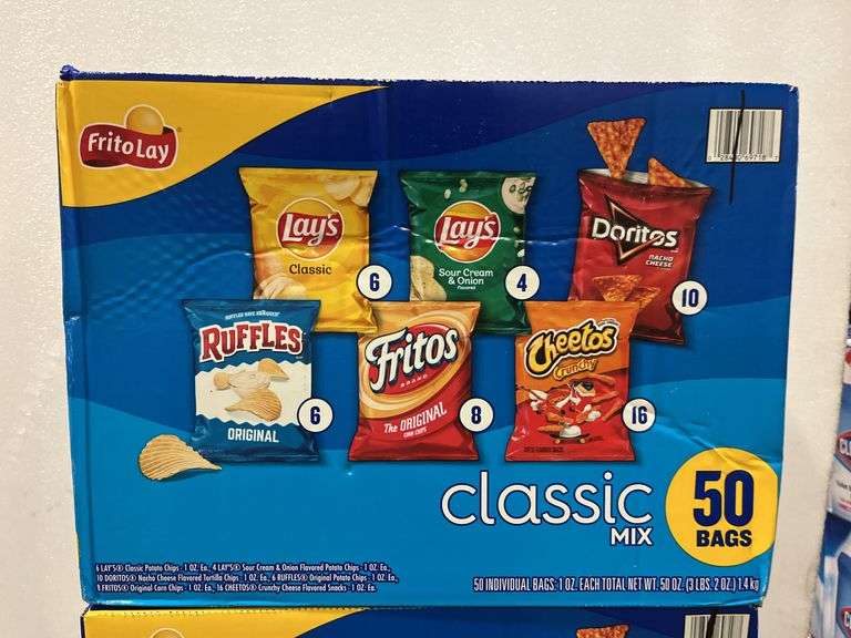 (5) BOXES OF LAYS CLASSIC MIX SNACKS - Earl's Auction Company