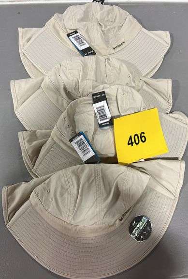 (4) MISSION HYDROACTIVE COOLING HATS - BEIGE - Earl's Auction Company