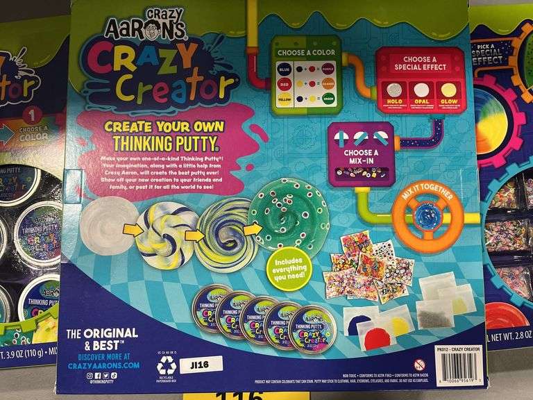 (3) KIDS CRAZY AARONS CRAZY CREATER PUTTY SETS IN BOXES - Earl's ...