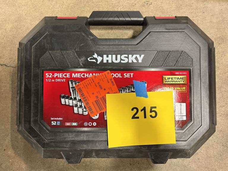 HUSKY 52PC MECHANICS TOOL SET IN CASE - Earl's Auction Company