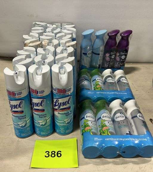 (7) PACKS OF LYSOL DISINFECTANT SPRAY & (3) PAKCS OF AIR SPRAY - Earl's ...