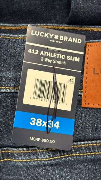 (2) PAIRS OF MENS JEANS SIZE 38X34 - LUCKY & LEVI - Earl's Auction Company