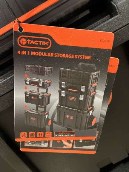 TACTIX 4 IN 1 MODULAR STORAGE SYSTEM - Earl's Auction Company
