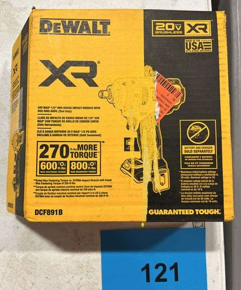 DEWALT 20V MAX 1/2" MID RANGE IMPACT WRENCH IN BOX (TOOL ONLY) - Earl's ...
