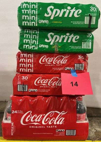 (5) PACKS OF SODA - SPRITE & COCA COLA - Earl's Auction Company
