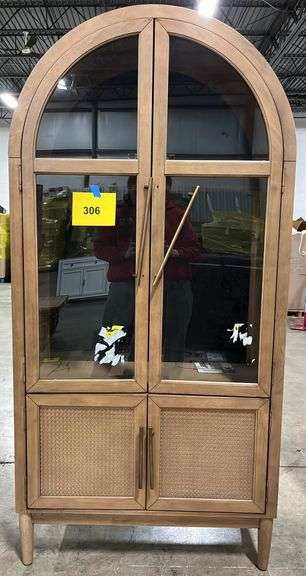 AS IS - ENZO COLLECTION CABINET - BROWN - Earl's Auction Company