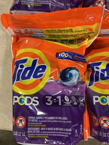 (2) BOXES OF TIDE PODS & (7) BAGS - Earl's Auction Company