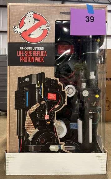GHOSTBUSTERS LIFE SIZE REPLICA PROTON PACK IN BOX - Earl's Auction Company