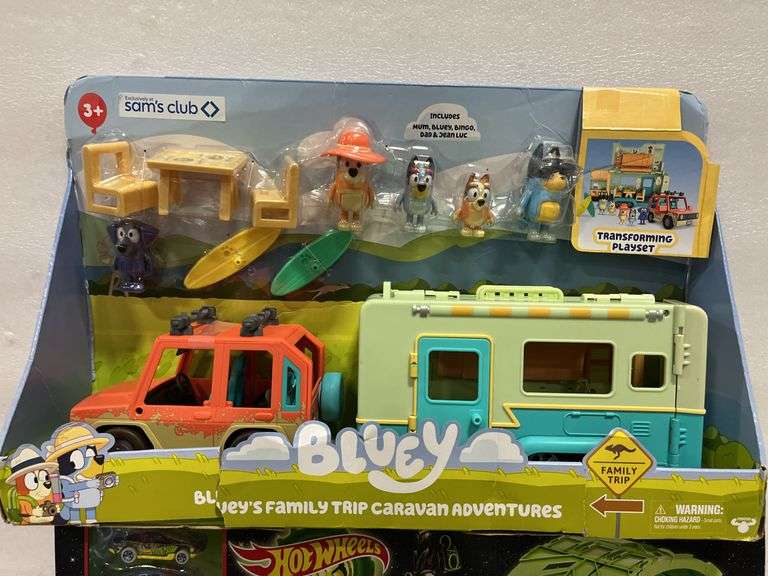 3PC KIDS TOY LOT - HOT WHEELS, BLUEY & WALKING PLUSH - Earl's Auction ...