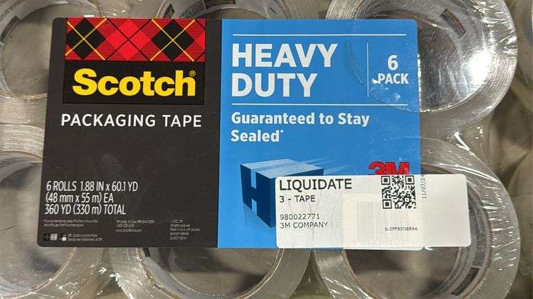 (7) PACKS OF ASSORTED TAPE - SEE PHOTOS - Earl's Auction Company