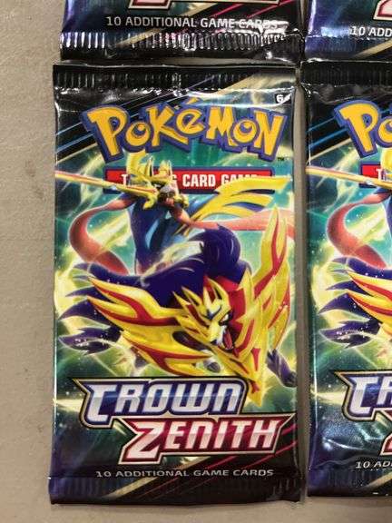 (28) SEALED POKEMON CROWN ZENITH BOOSTER PACKS - Earl's Auction Company