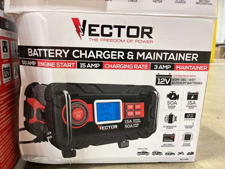 VECTOR PORTABLE POWER STATION & BATTERY CHARGER IN BOXES - Earl's ...