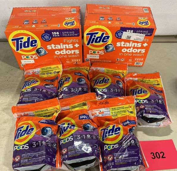 (2) BOXES OF TIDE PODS & (7) BAGS - Earl's Auction Company